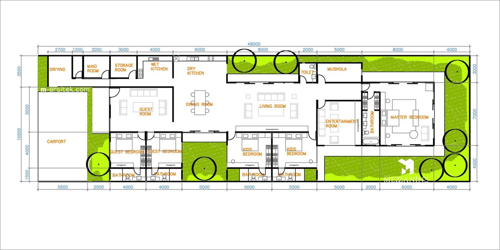 Contoh Layout Denah – The MEZZANINE Studio