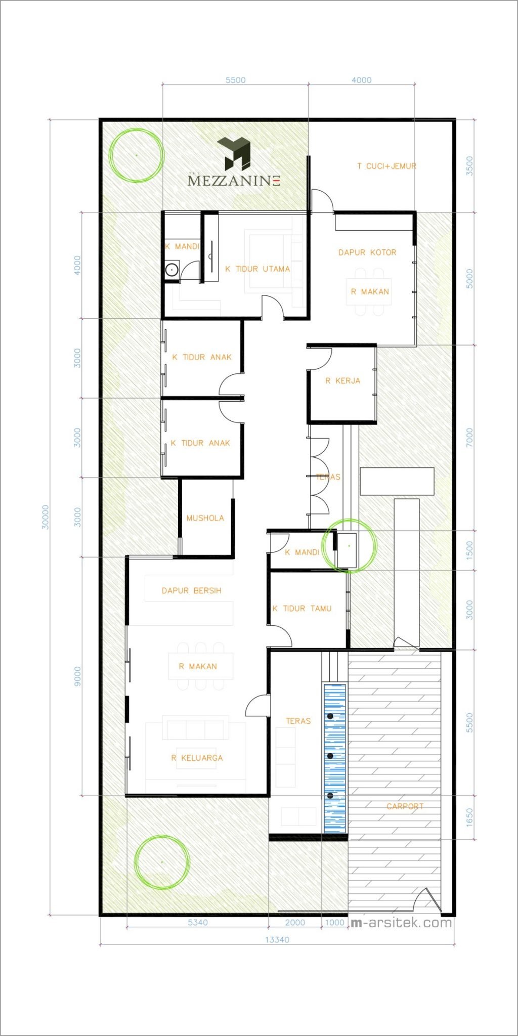 Contoh Layout Denah – The MEZZANINE Studio
