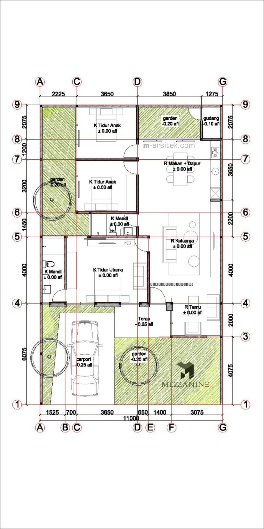 Contoh Layout Denah – The MEZZANINE Studio