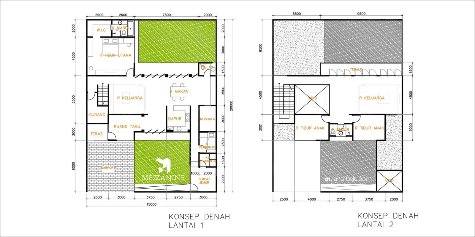 Contoh Layout Denah – The MEZZANINE Studio