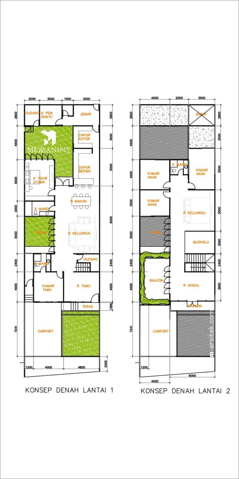 Contoh Layout Denah – The MEZZANINE Studio